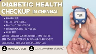 Diabetic Health Checkup in Chennai.pdf . | PDF