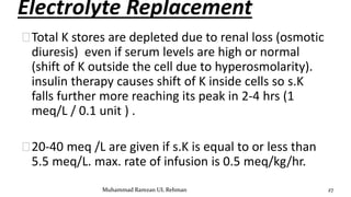 Diabetic ketoacidosis | PPTX