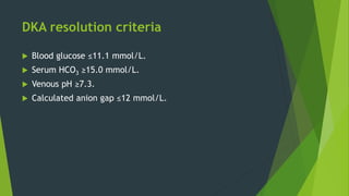 Diabetic ketoacidosis | PPTX