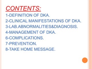 Diabetic ketoacidosis (2) | PPTX