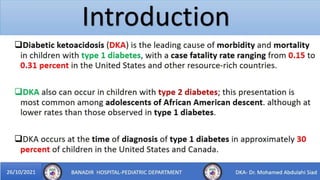 Diabetic KetoAcidosis In children by DR. Ozil | PPTX