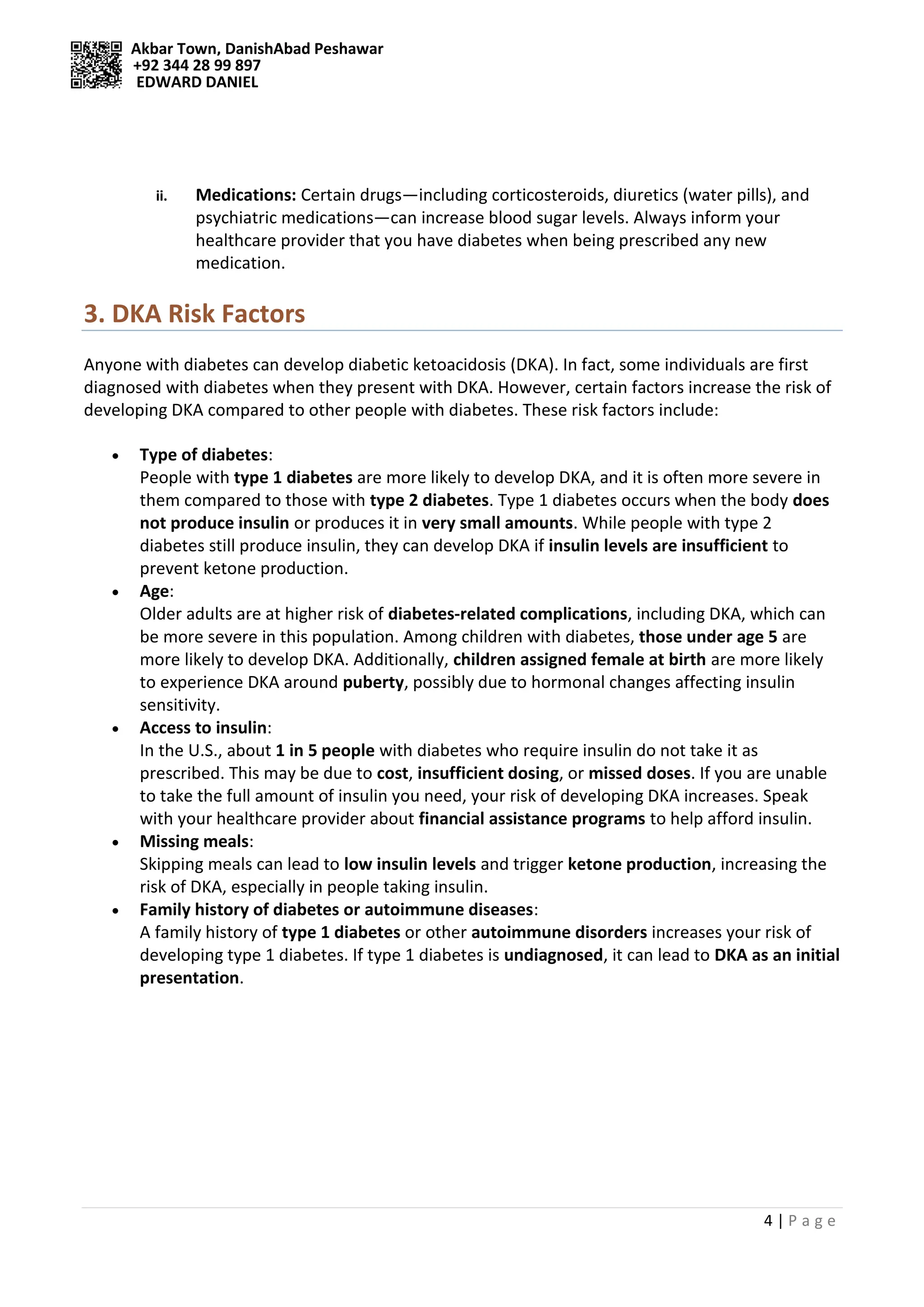 What Is Diabetic Ketoacidosis (DKA)? Signs and Symptoms,cause, treatment | PDF