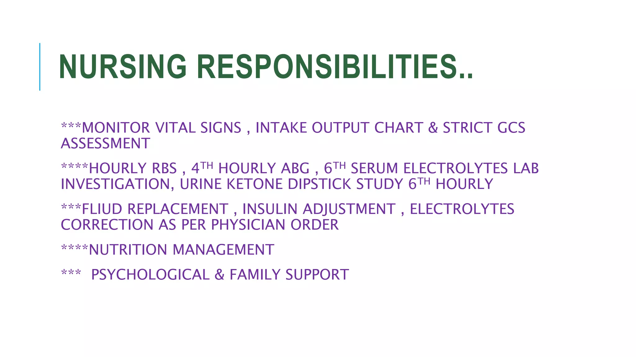 Diabetic ketoacidosis meaning,types &management for nurses murugesh | PPT