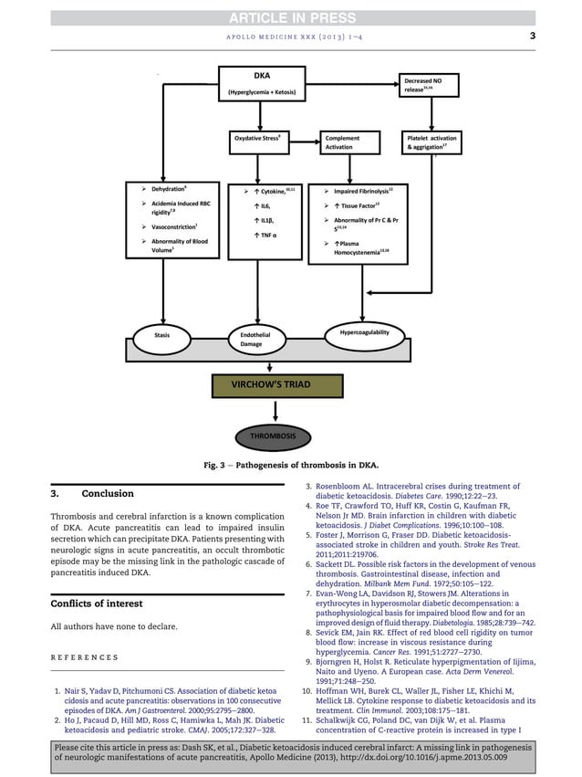 Diabetic ketoacidosis induced cerebral infarct - A missing link in ...