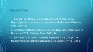 Diabetic ketoacidosis Management.ppt for Nursing Students | PPTX