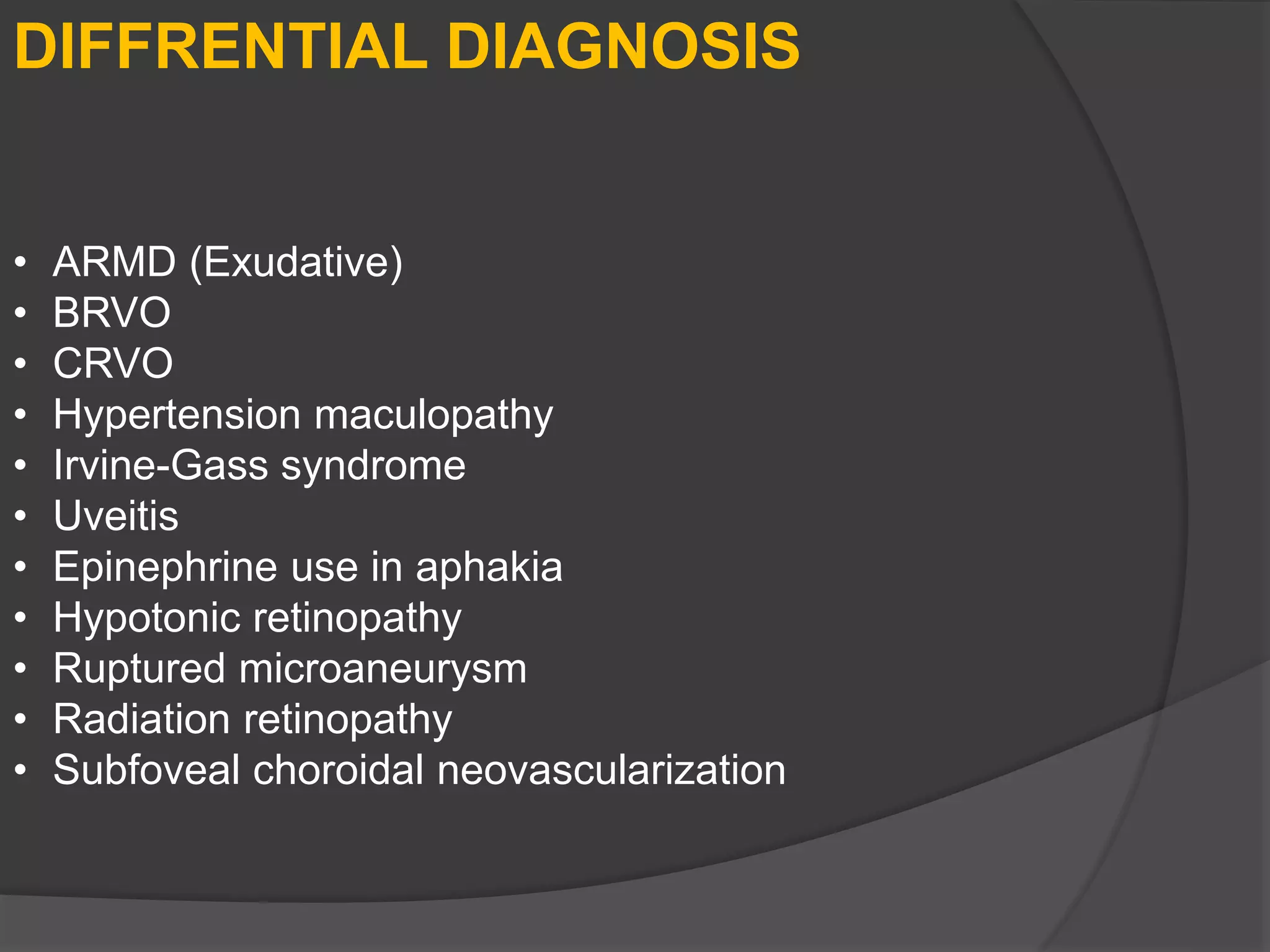 Diabetic macular edema | PPTX