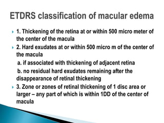 Diabetic macular edema | PPTX