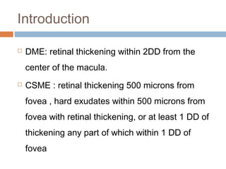 Diabetic macular edema studies | PPT