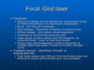 Diabetic macular edema 2011 (1) | PPT | Diabetes | Diseases and Conditions