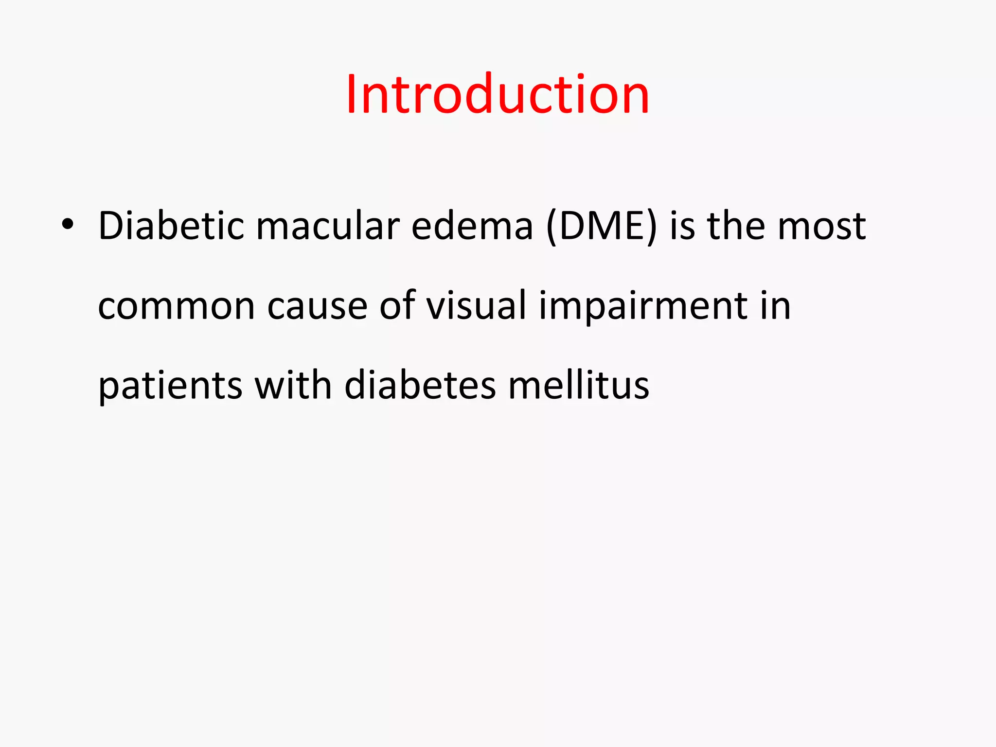 Diabetic macular edema | PPTX