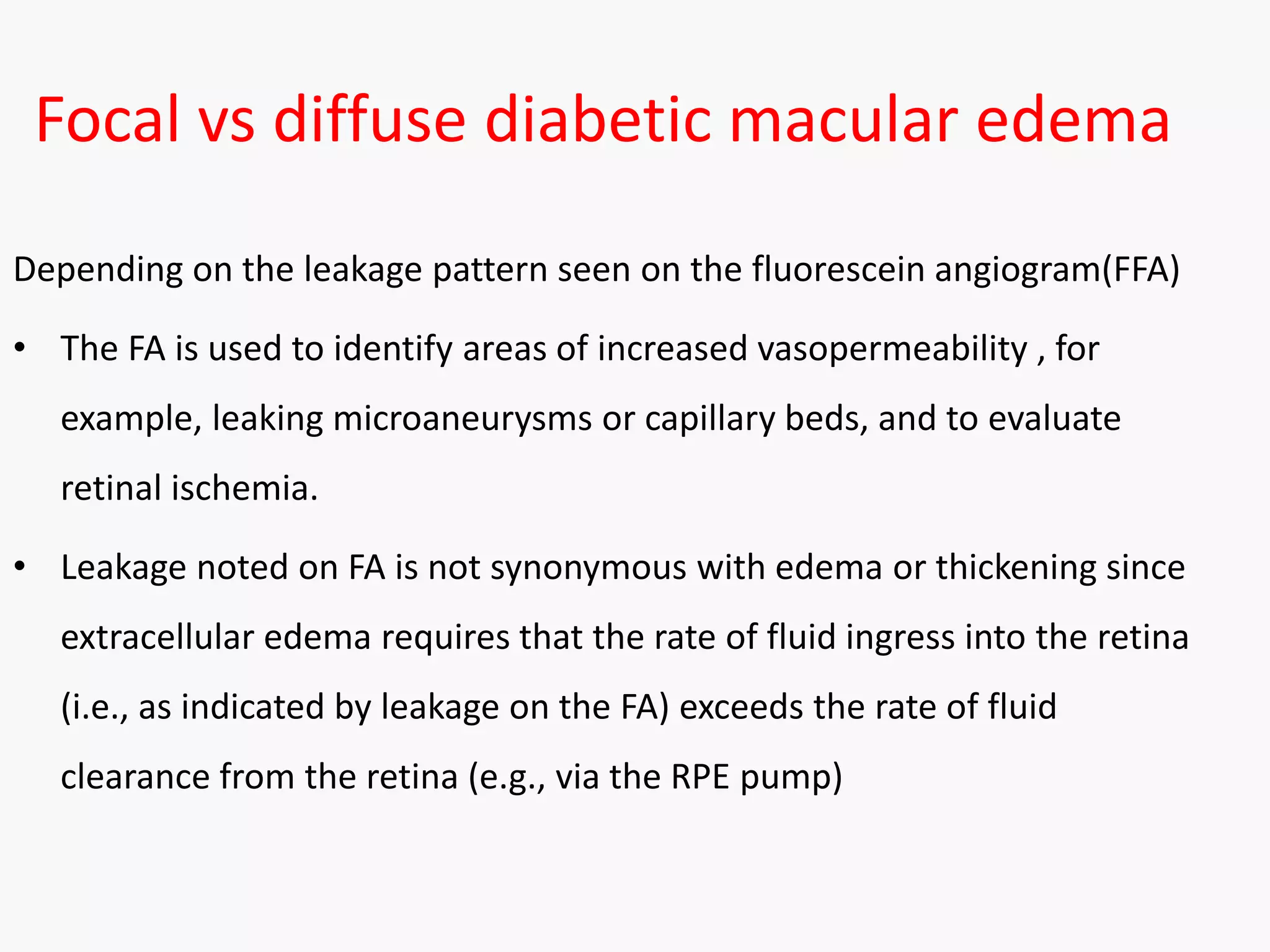 Diabetic macular edema | PPTX
