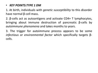 Diabetic mellitus pathophysiology | PPTX