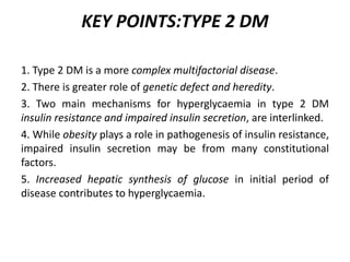 Diabetic mellitus pathophysiology | PPTX