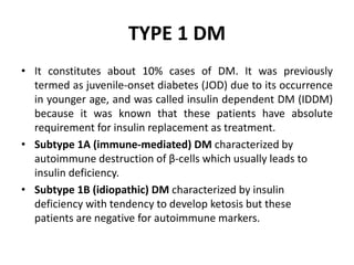 Diabetic mellitus pathophysiology | PPTX