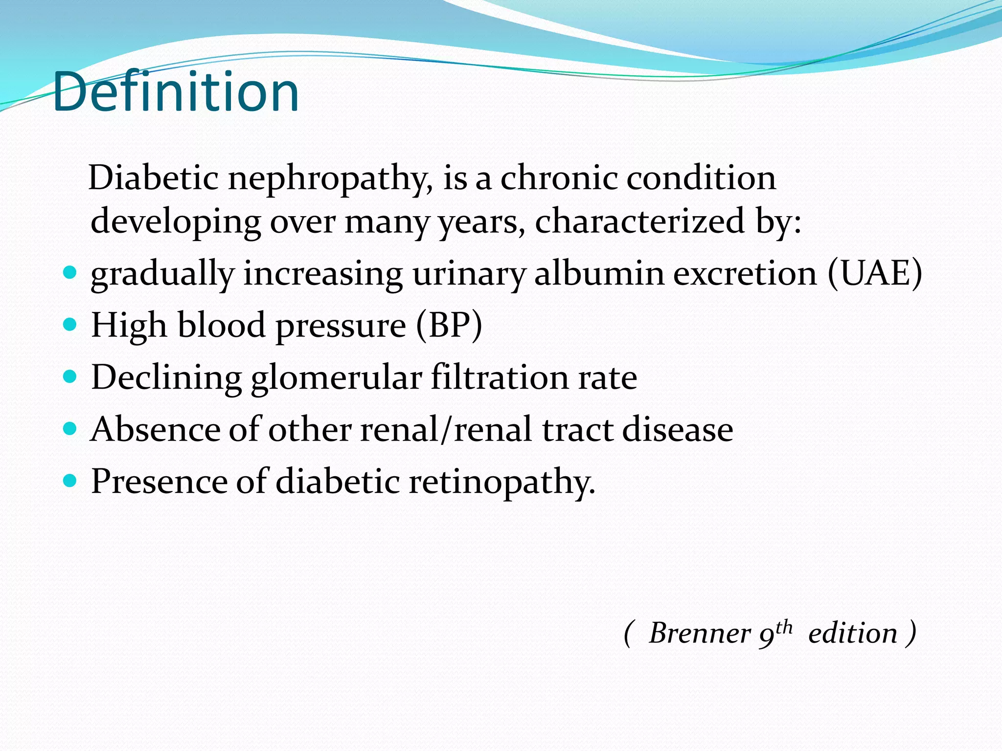 Diabetic nephropathy | PPTX
