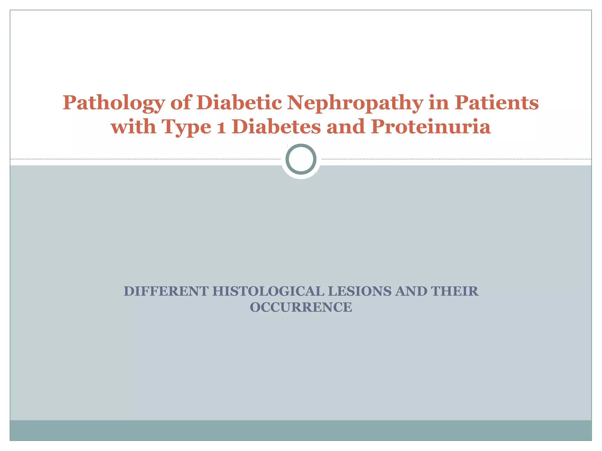 Diabetic nephropathy | PPT | Chemistry | Science