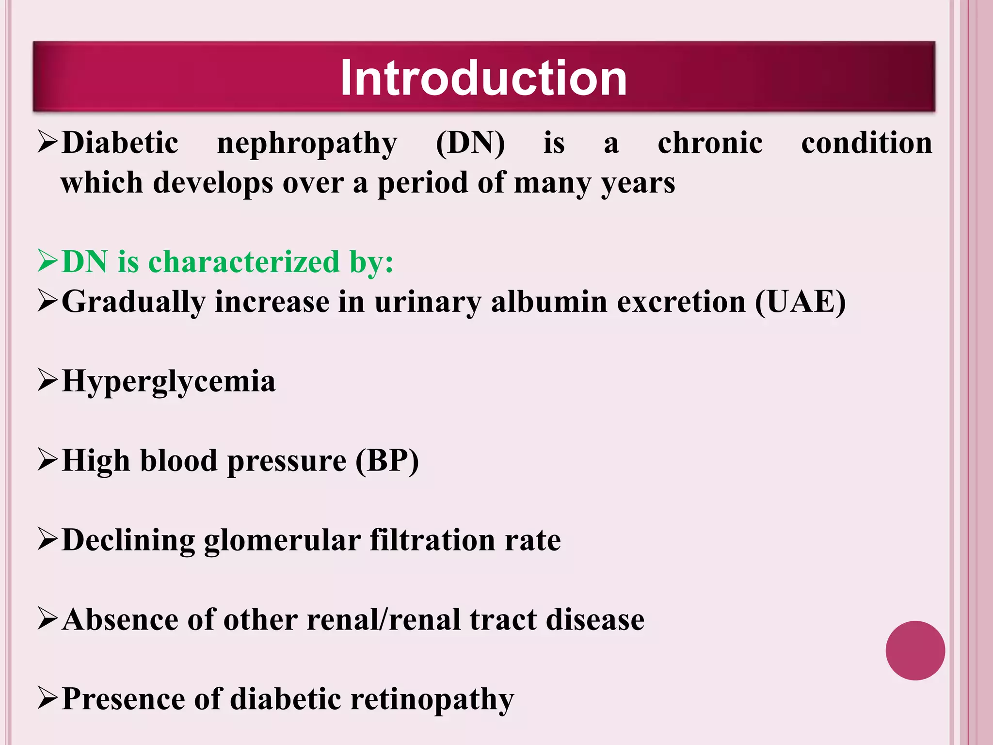 Diabetic nephropathy | PPT
