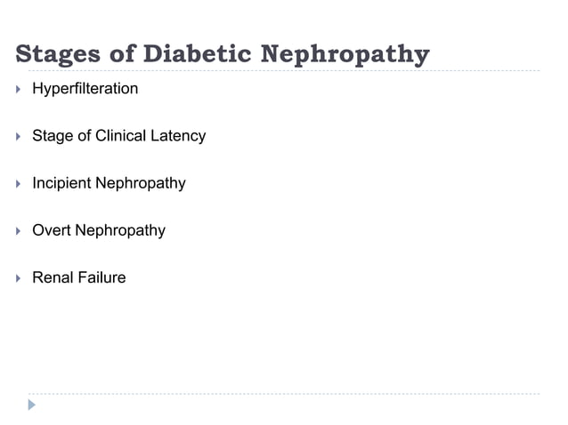 Diabetic nephropathy medical management | PPT