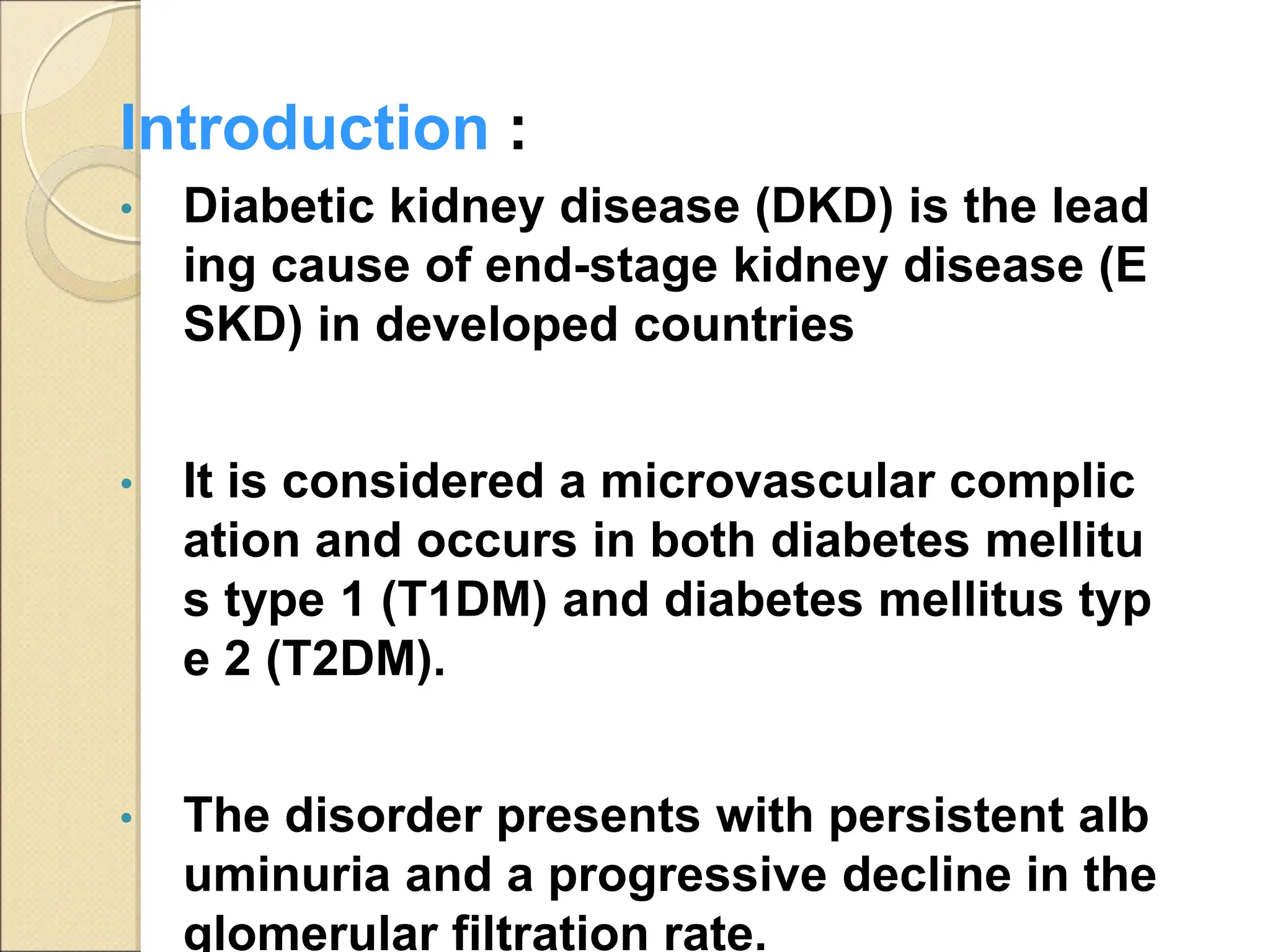 Diabetic nephropathy 2. guidelines updated | PPTX | Diabetes | Diseases ...