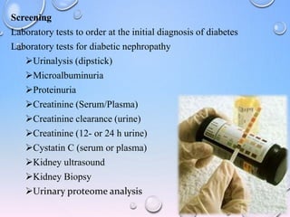 Diabetic nephropathy v7 | PPTX