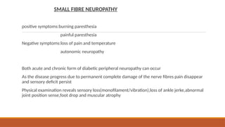 diabetic peripheral neuropathy. shamila kapptx | PPTX