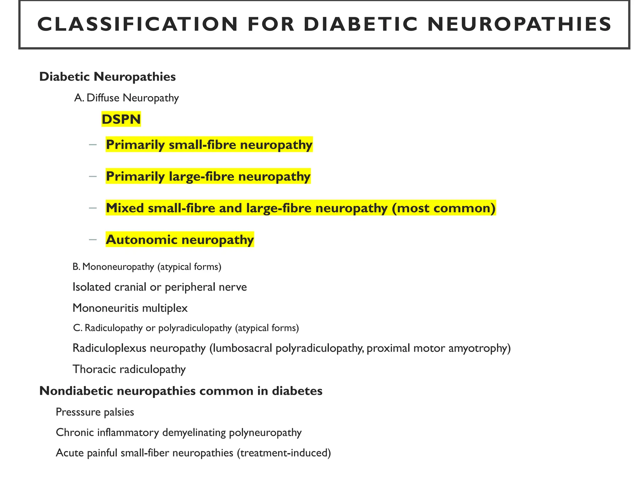 Approach to Peripheral and Autonomic Neuropathy in Diabetic Mellitus | PPTX