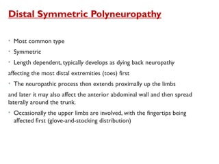 Approach to Peripheral and Autonomic Neuropathy in Diabetic Mellitus | PPTX