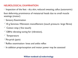 Approach to Peripheral and Autonomic Neuropathy in Diabetic Mellitus | PPTX