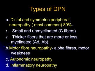 Diabetic neuropathy ,pain management | PPTX