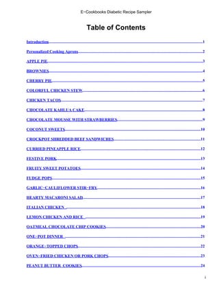 Diabetic recipes | PDF | Cooking | Food & Drink