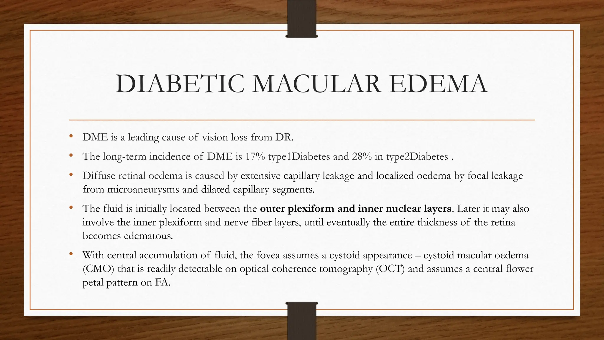 DIABETIC RETINOPATHY Ophthalmology PGjr1 | PPTX