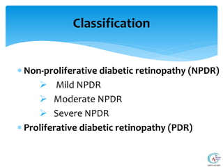 Screening of Diabetic Retinopathy | PPT