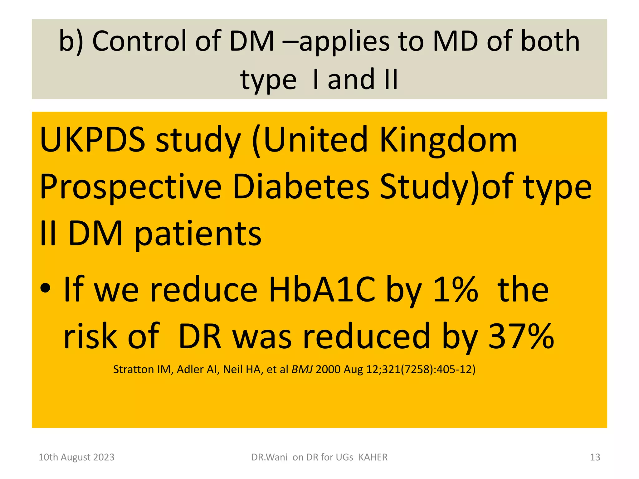 DR VIVEK WANI TALK ON DIABETIC RETINOPATHY FOR KLE MBBS STUDENTS UG ...