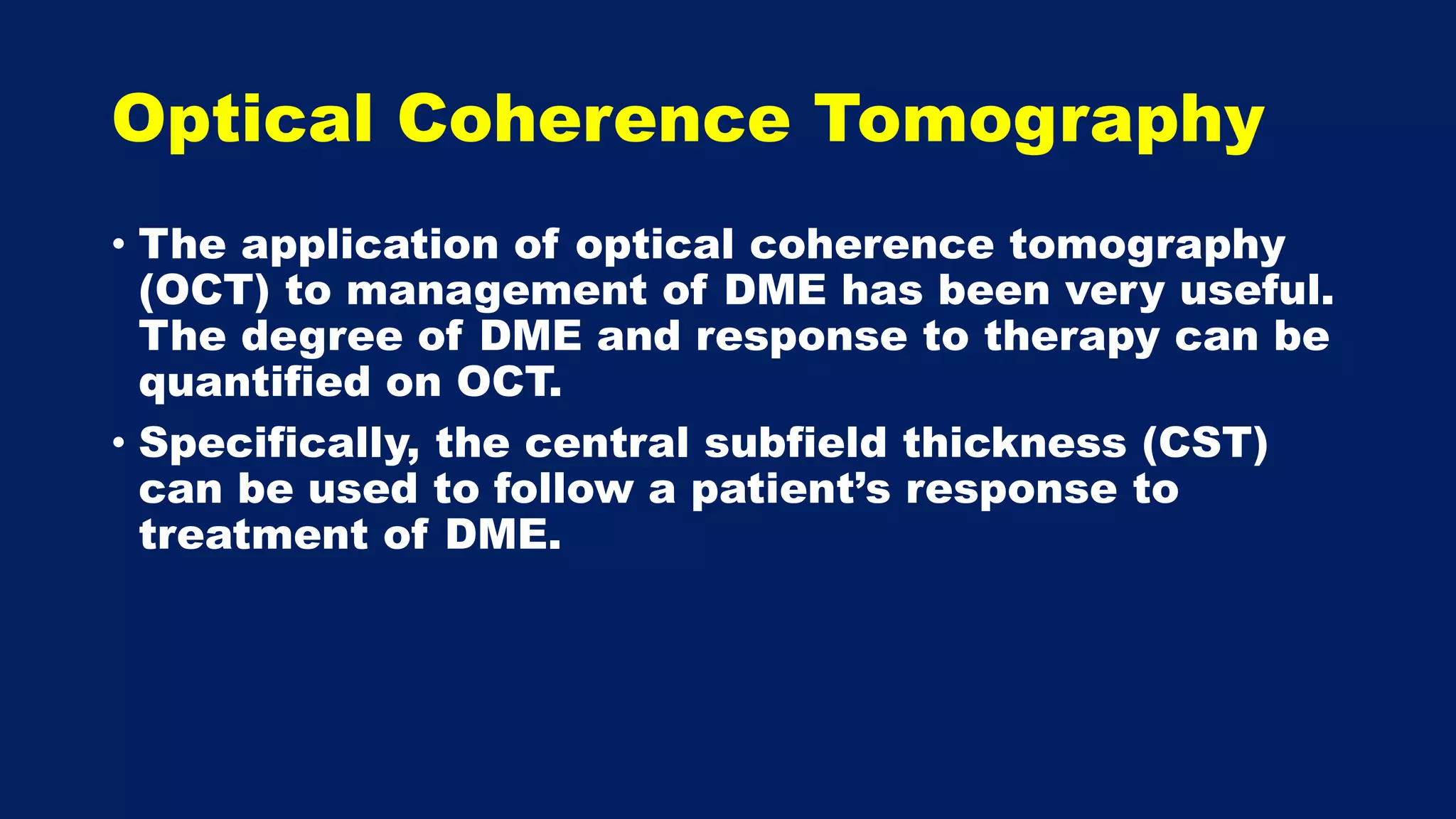 Diabetic retinopathy management | PPTX