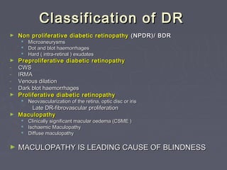 Diabetic retinopathy for medical student | PPT