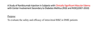 Diabetic retinopathy trials | PPTX