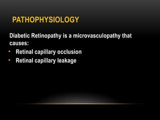 diabetic retinopatthy.pptx macular edema risk factor, management | PPTX