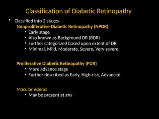 diabetic retinopatthy.pptx macular edema risk factor, management | PPTX