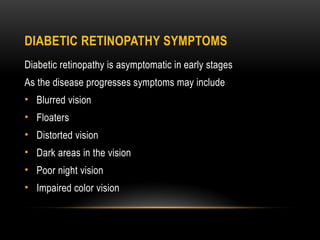 diabetic retinopatthy.pptx macular edema risk factor, management | PPTX