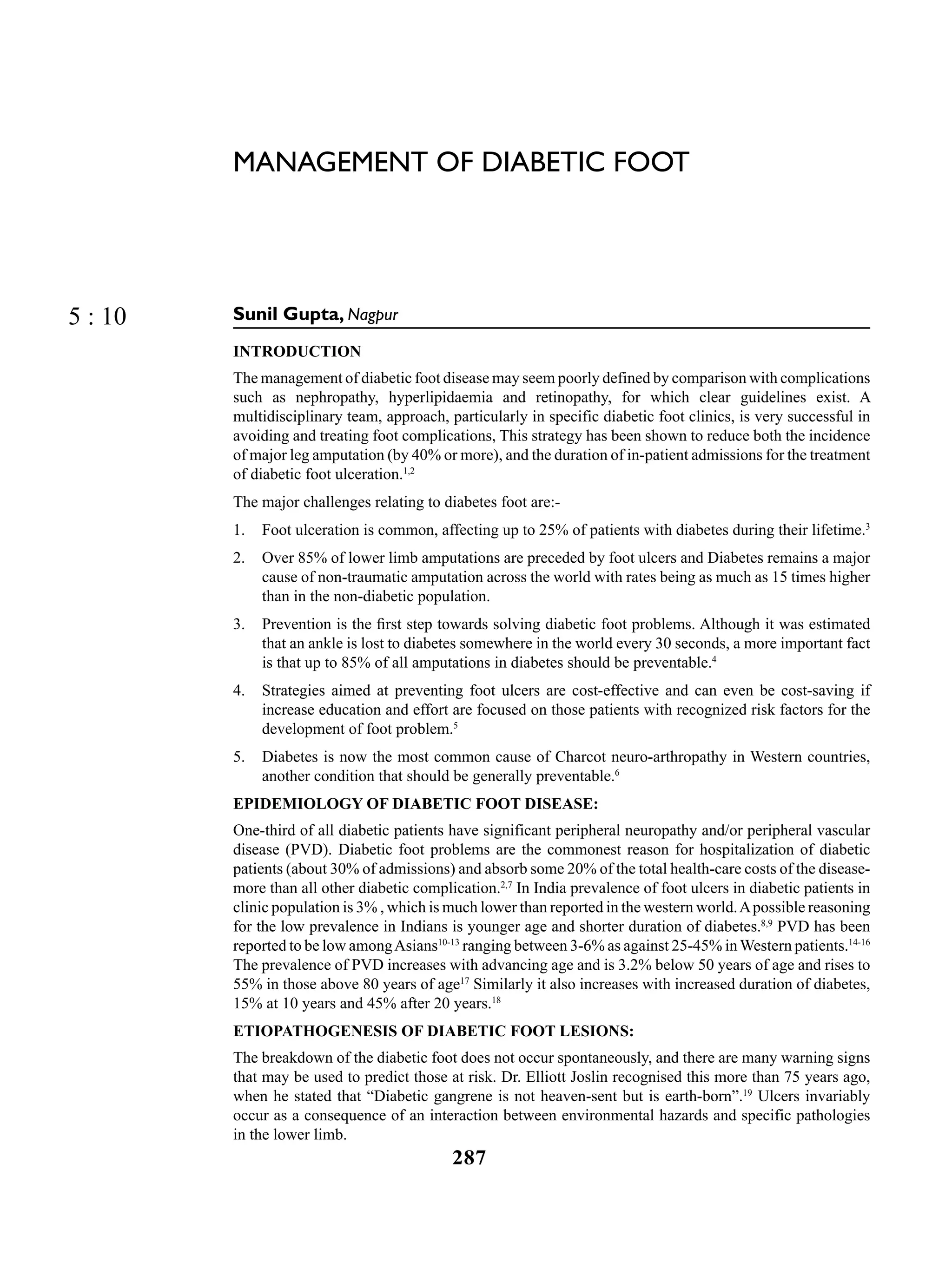 Diabetic Foot Clinic | PDF
