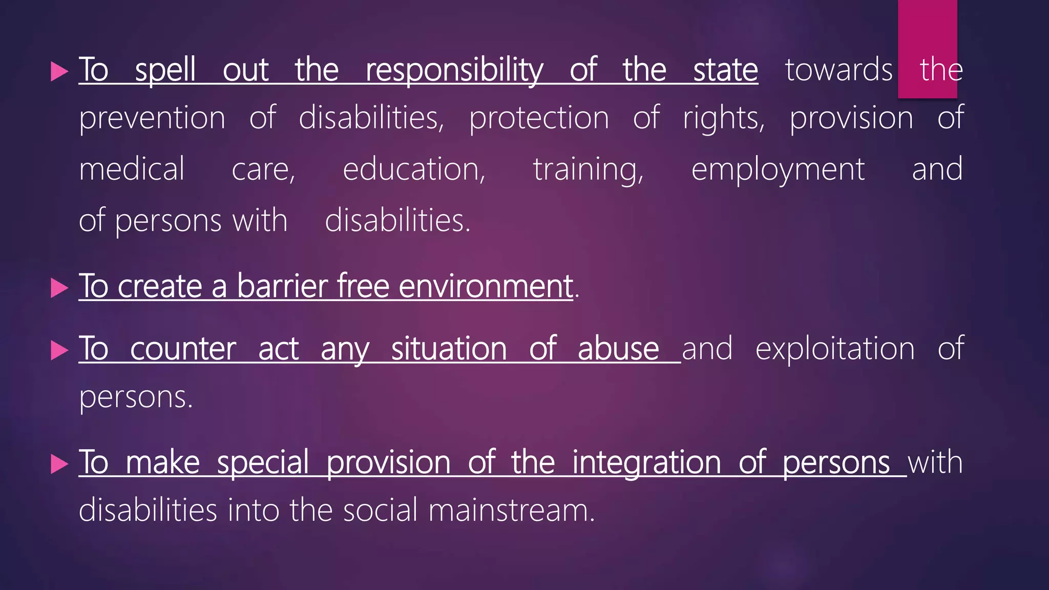persons with disability act,1995 | PPTX