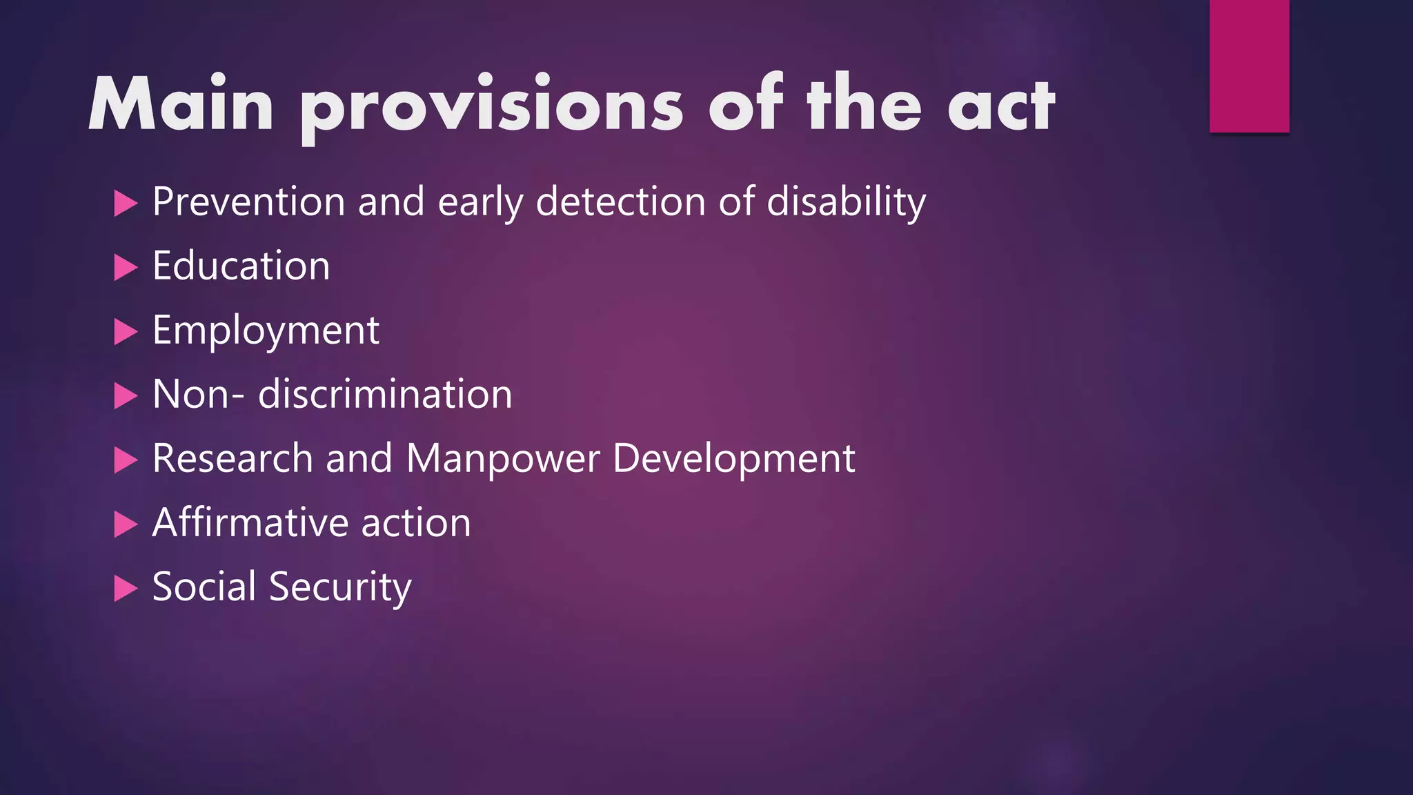 persons with disability act,1995 | PPTX