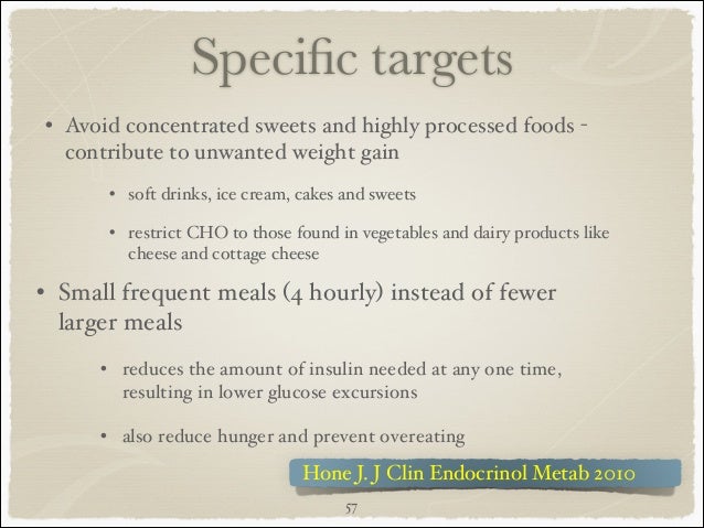Regular Low Concentrated Sweets Diet