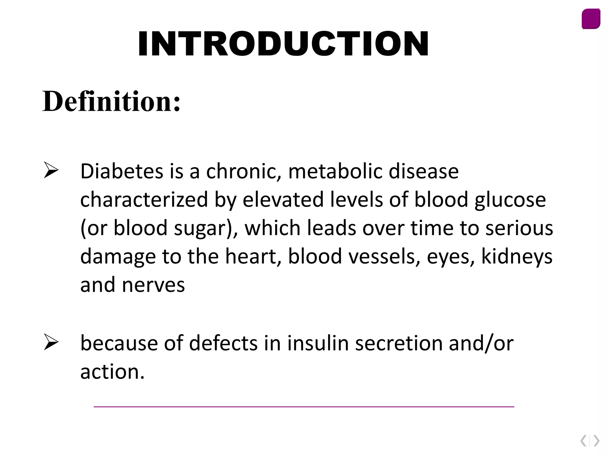 Diab & managment.pptx | Diabetes | Diseases and Conditions
