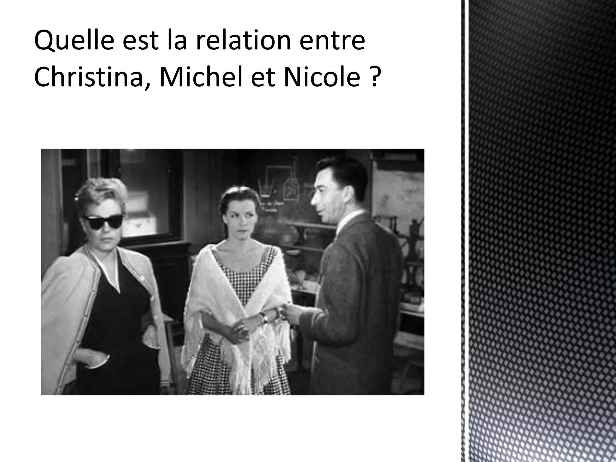 Diabolique movie powerpoint presentation for french class | PPTX