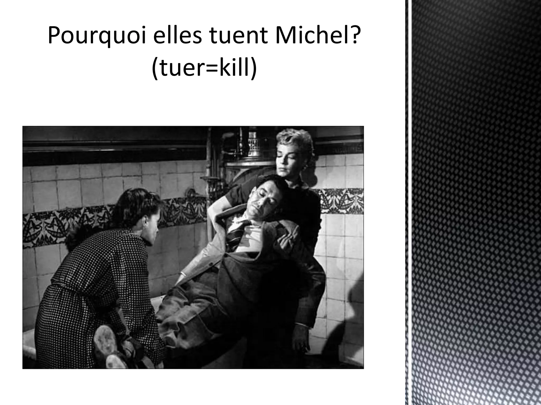 Diabolique movie powerpoint presentation for french class | PPTX