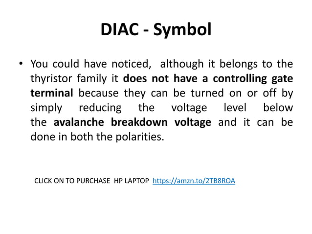 Diac | PPTX | Consumer Electronics | Technology & Computing