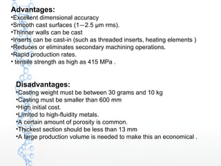 Dia casting and its types by alpha metal industries | PPT