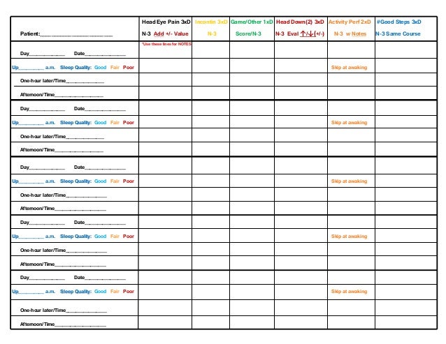 Hydrocephalus NPH Monitoring Form.6 markers July 2016