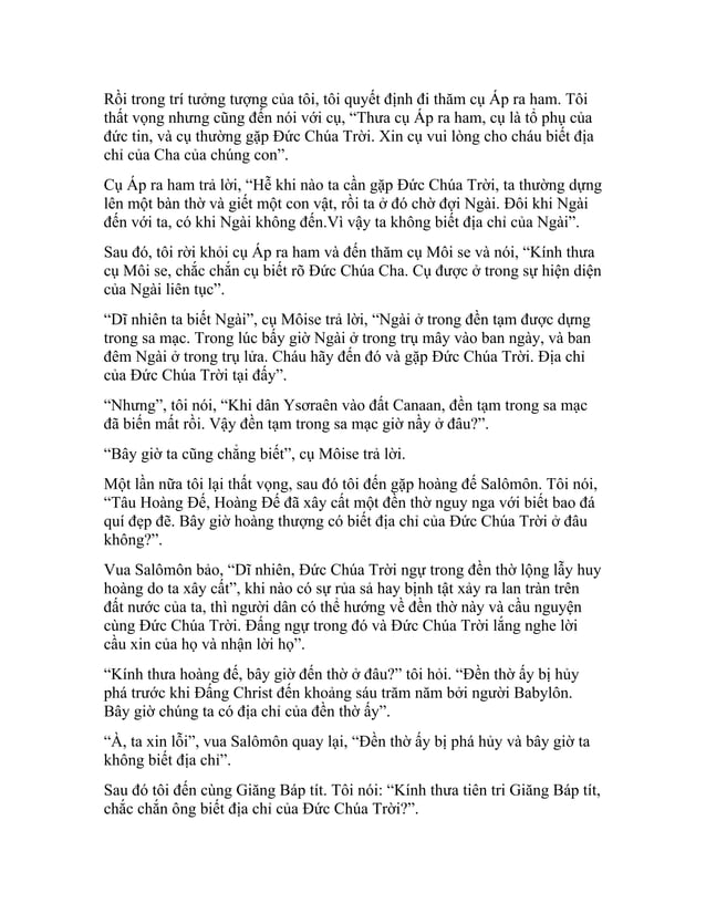 Dia chi cua duc chua troi | PDF